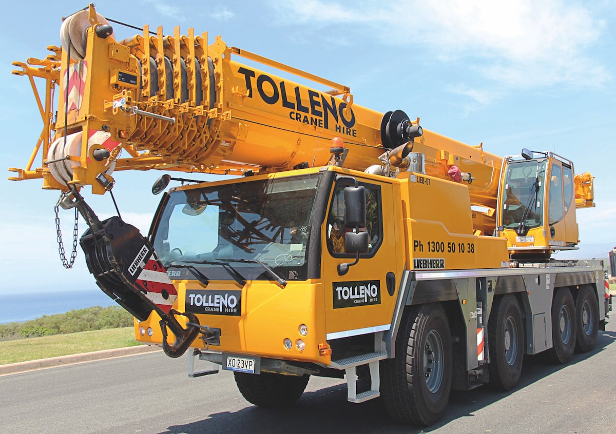 Baden Davis Crane Connection delivers new Liebherr to Tolleno - Cranes ...