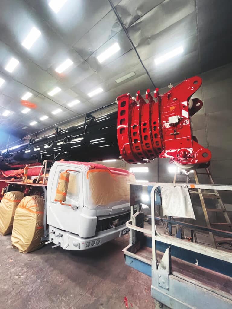 Melrose Cranes turn to Ben Baden Services for new livery - Cranes & Lifting