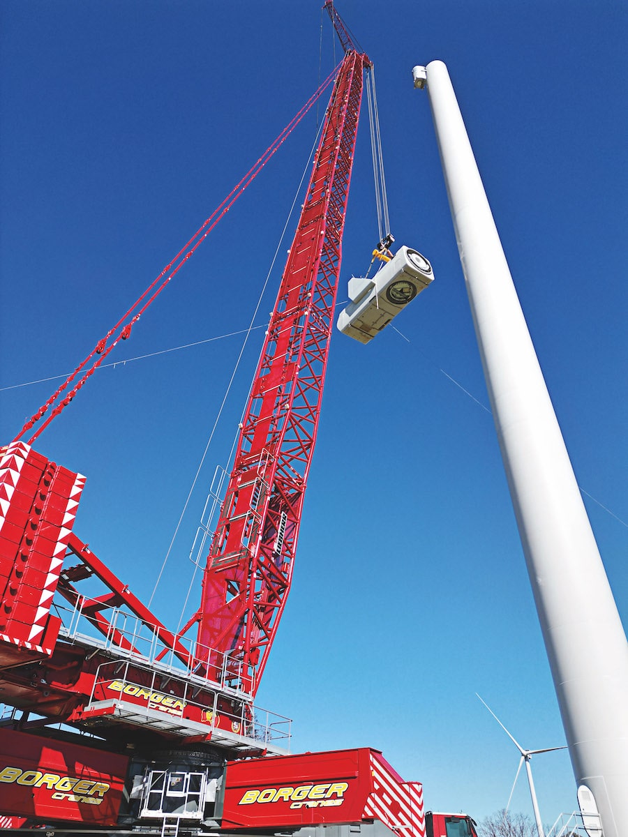 Big lifts in Borger Cranes' wind farm work - Cranes & Lifting